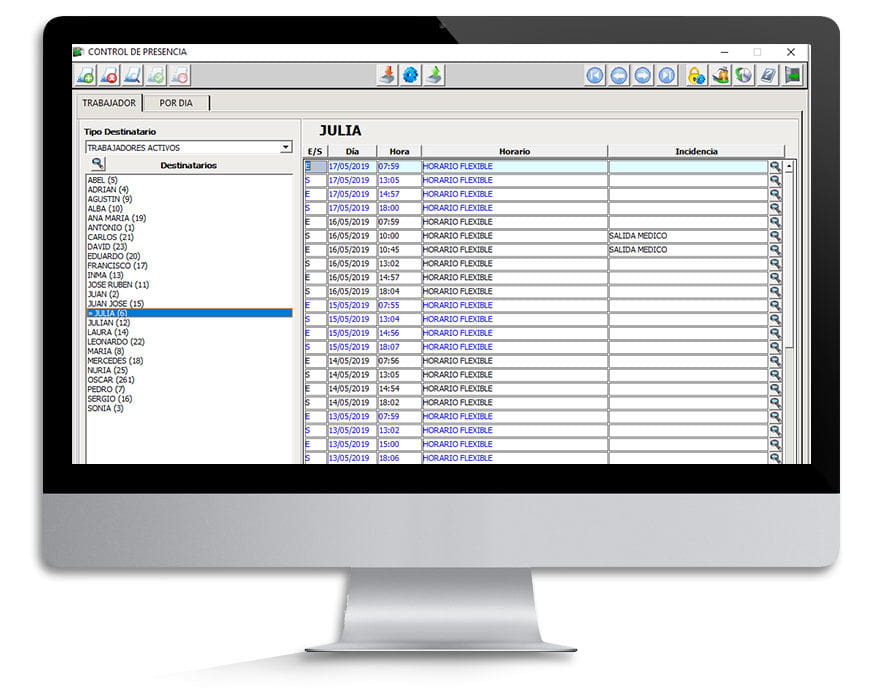 Sistema De Fichaje Y Control Horario Daemon4